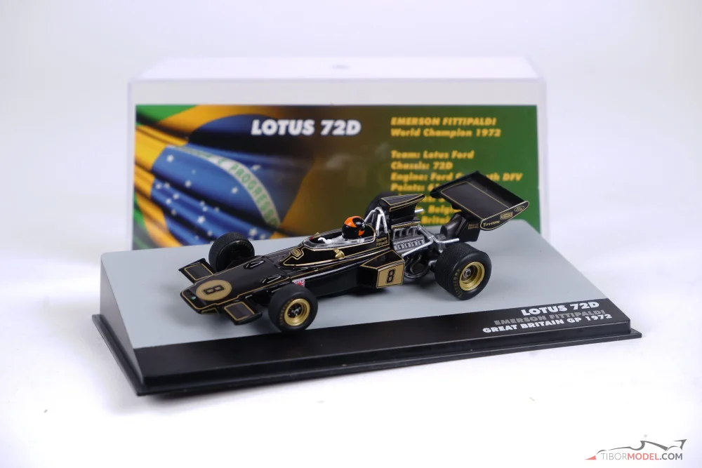 Model Lotus 72D Fittipaldi 1972, 1:43 Altaya | Tibormodel.com