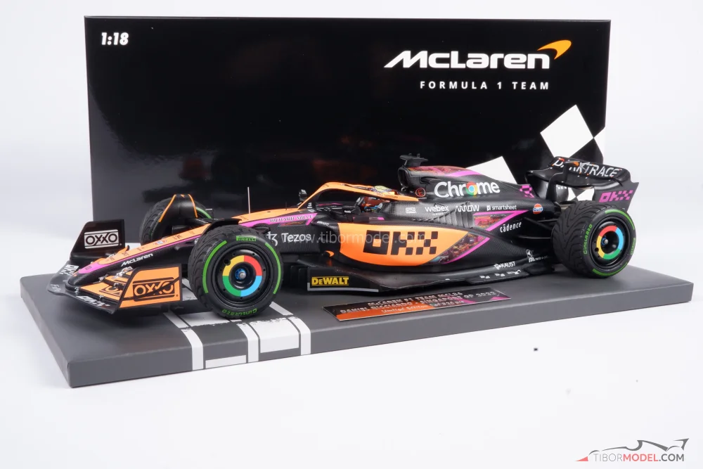 Model car McLaren MCL36 Ricciardo 2022, Singapore | Tibormodel.com
