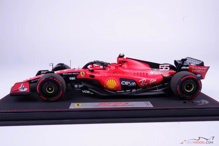 Model car Ferrari SF-23 Sainz 2023 Bahrain, 1:18 BBR | Tibormodel.com