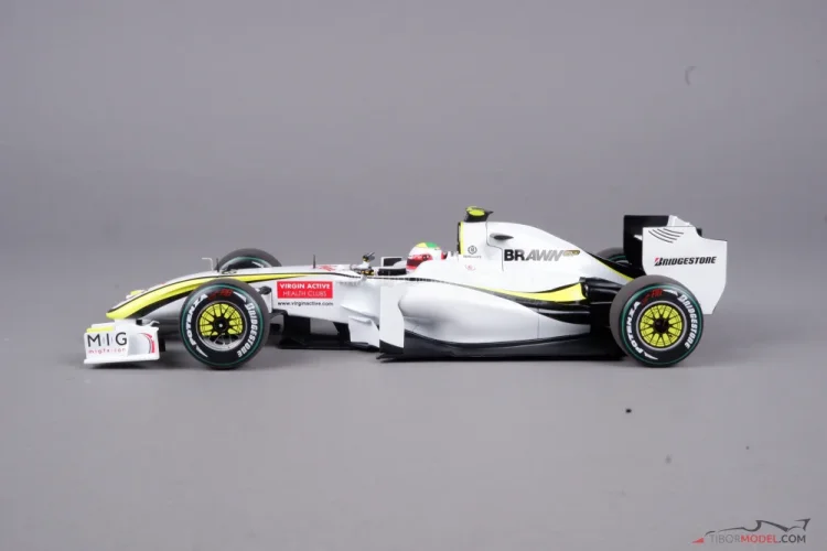 Model car Brawn BGP001 Barrichello Europe 2009 Minichamps | Tibormodel.com