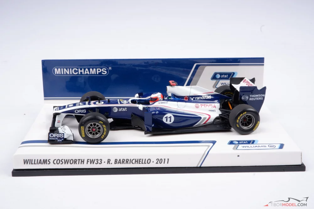 Model car Williams FW33 Barrichello 2011, 1:43 Minichamps | Tibormodel.com