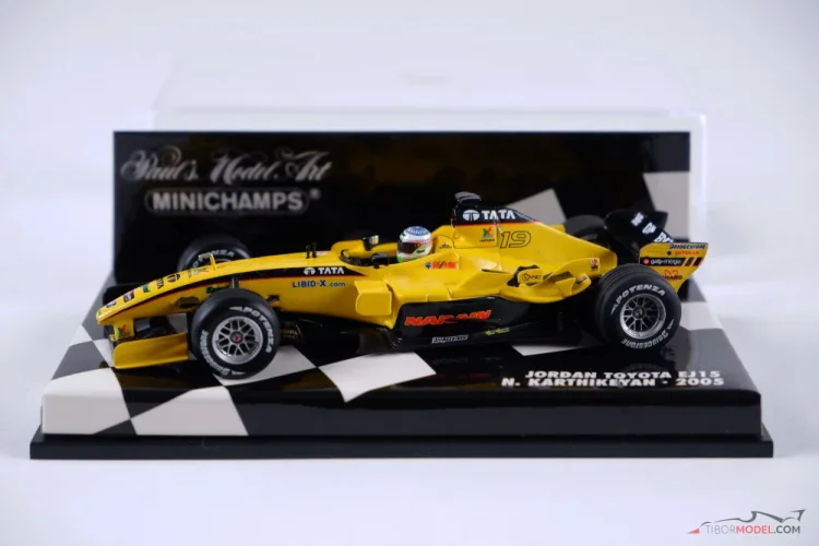 Model car Jordan EJ15 Karthikeyan 2005, 1:43 Minichamps | Tibormodel.com