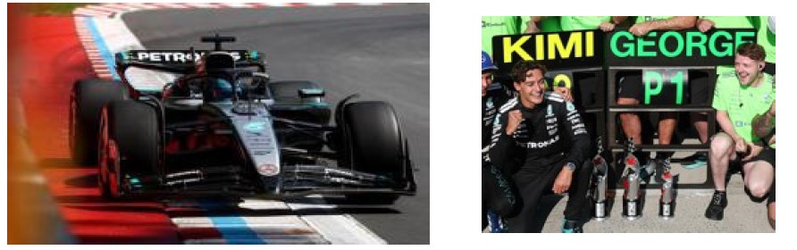 Modellautó Mercedes W16 Russell 2025, Kanada, Spark | Tibormodel.com