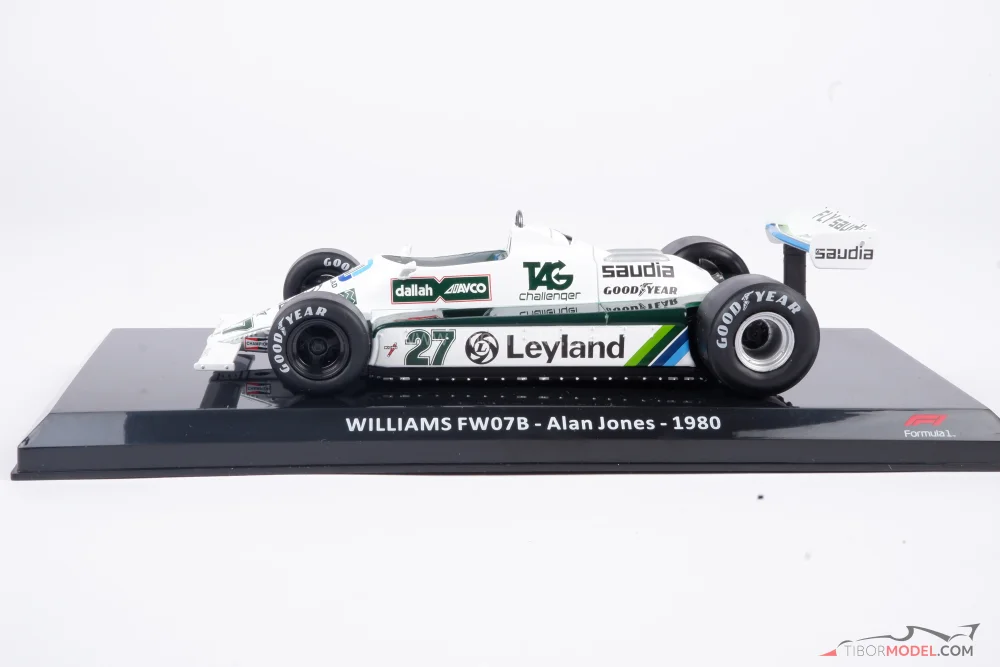 Model Williams FW07B Jones 1980, mierka 1:24 | Tibormodel.com