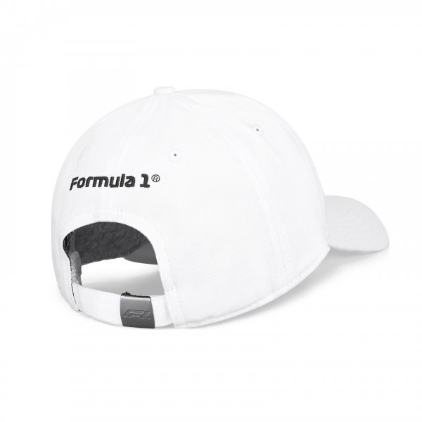 Cap white with F1 logo, official Formula 1 merch | Tibormodel.com