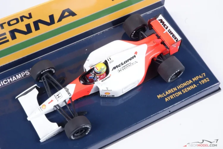 Model car McLaren MP4/7 Senna 1992 Minichamps | Tibormodel.com