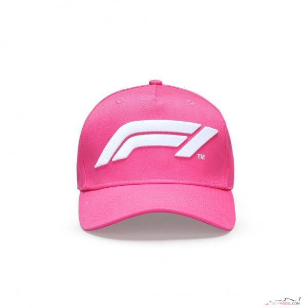 Cap pink with F1 logo, official Formula 1 merch | Tibormodel.com