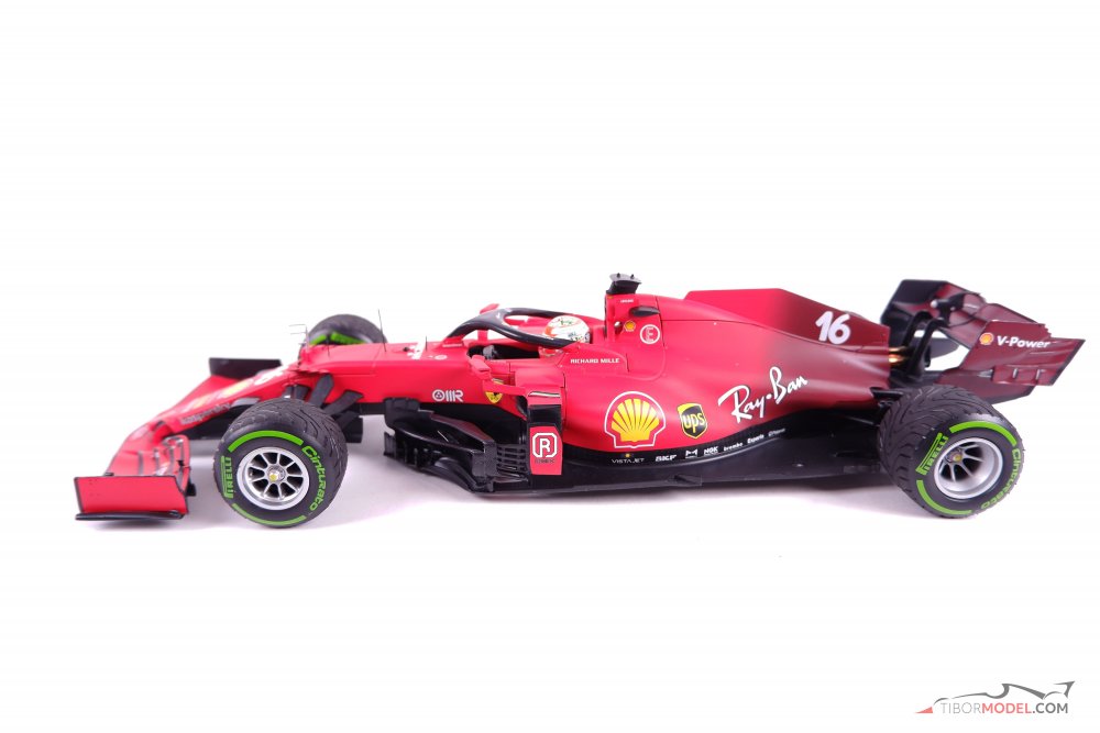 Model car Ferrari SF21 Leclerc 2021, 1:18 BBR | Tibormodel.com