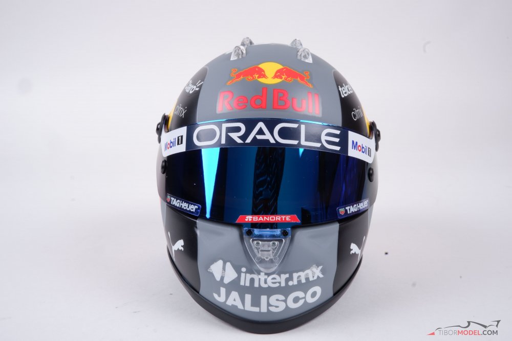 Helmet Sergio Perez Monaco Red Bull 2022, 1:2 Schuberth | Tibormodel.com