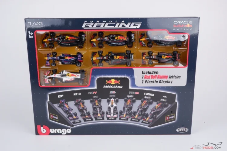 Red Bull F1 dárkové balení 7 monopostu Bburago | Tibormodel.com