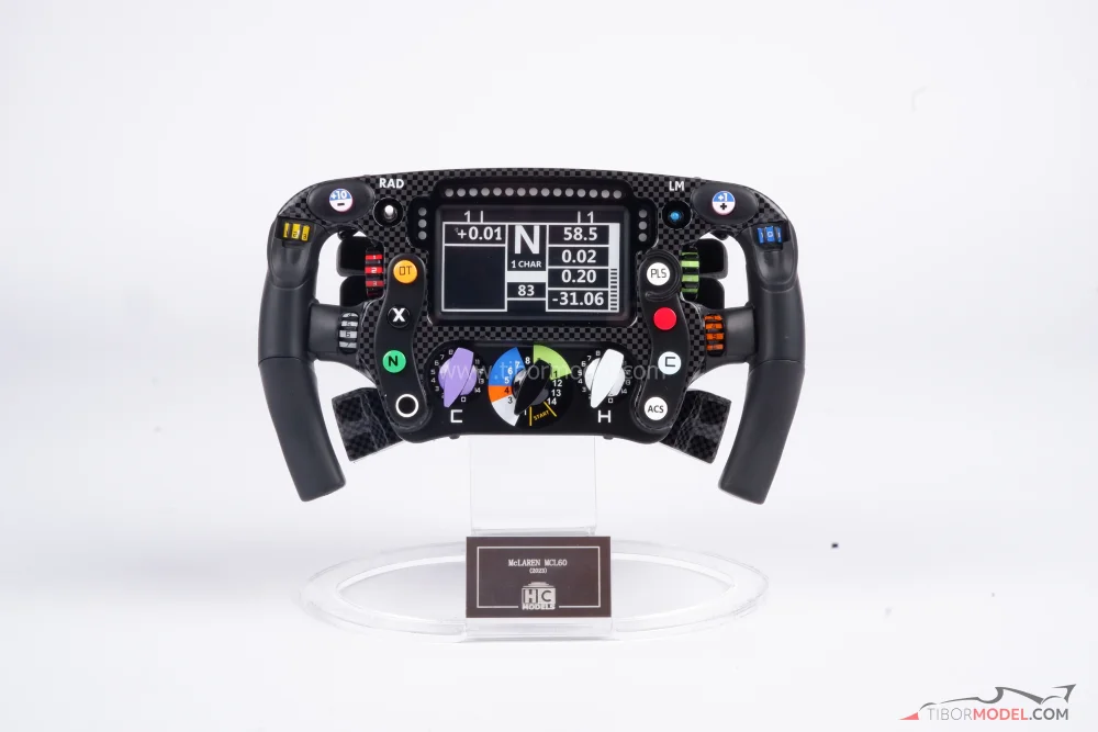 Model steering wheel McLaren MCL60, 1:2 HC Models | Tibormodel.com