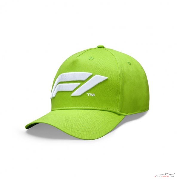 Cap lime with F1 logo, official Formula 1 merch | Tibormodel.com