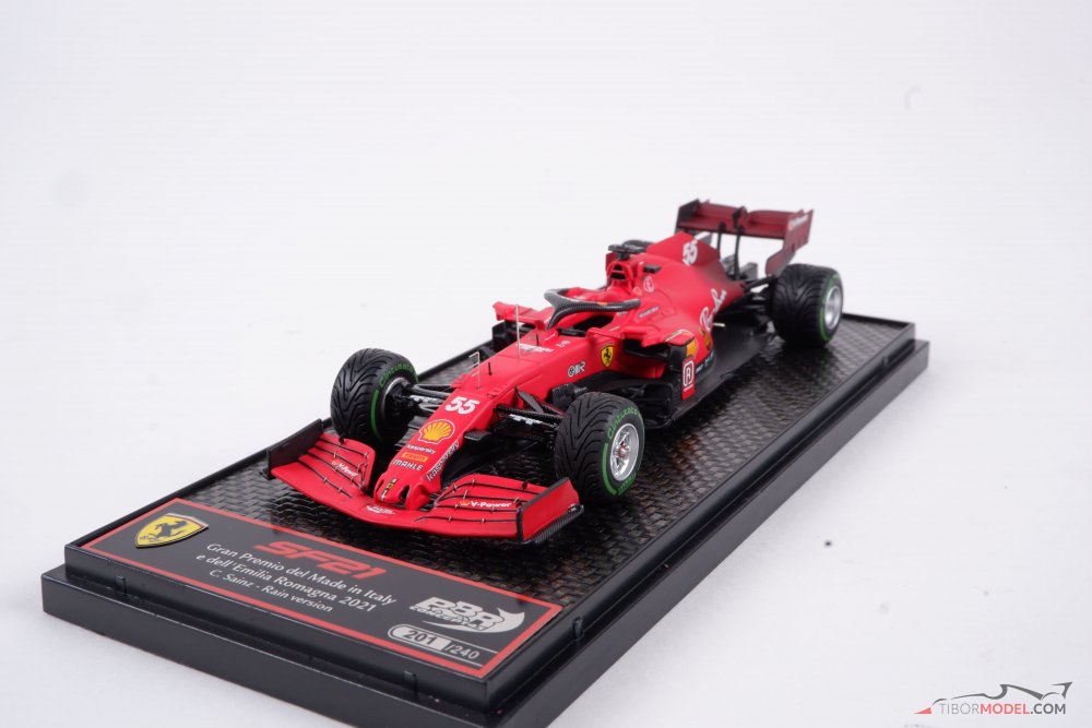 Model car Ferrari SF21 Carlos Sainz 2021, 1:43 BBR | Tibormodel.com