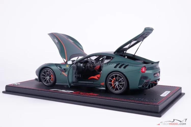 Model car Ferrari F12 TDF matte green, 1:18 BBR | Tibormodel.com