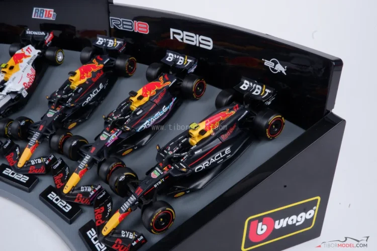 Red Bull F1 dárkové balení 7 monopostu Bburago | Tibormodel.com