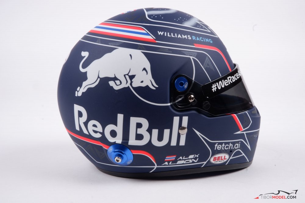 Helmet Alex Albon Williams 2022, 1:2 Bell | Tibormodel.com