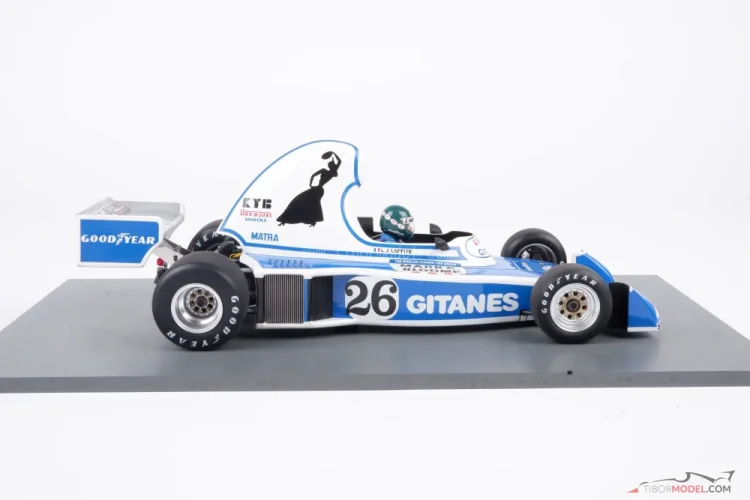 Model car Ligier JS5 Laffite 1976 Long Beach Spark | Tibormodel.com