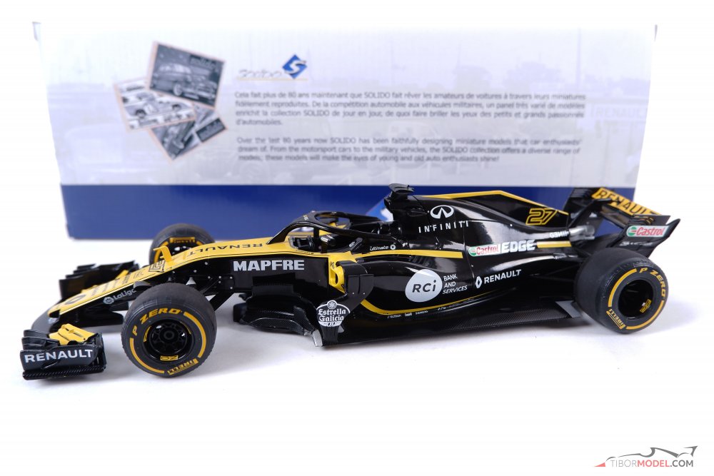 Model car Renault RS18 Hulkenberg 2018, 1:18 Solido | Tibormodel.com