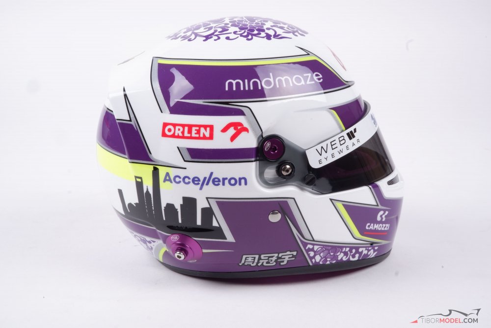 Helmet Guanyu Zhou 2022 Alfa Romeo, 1:2 Bell | Tibormodel.com