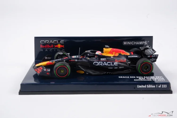 Model car Red Bull RB21 Verstappen Austral, Minichamps | Tibormodel.com