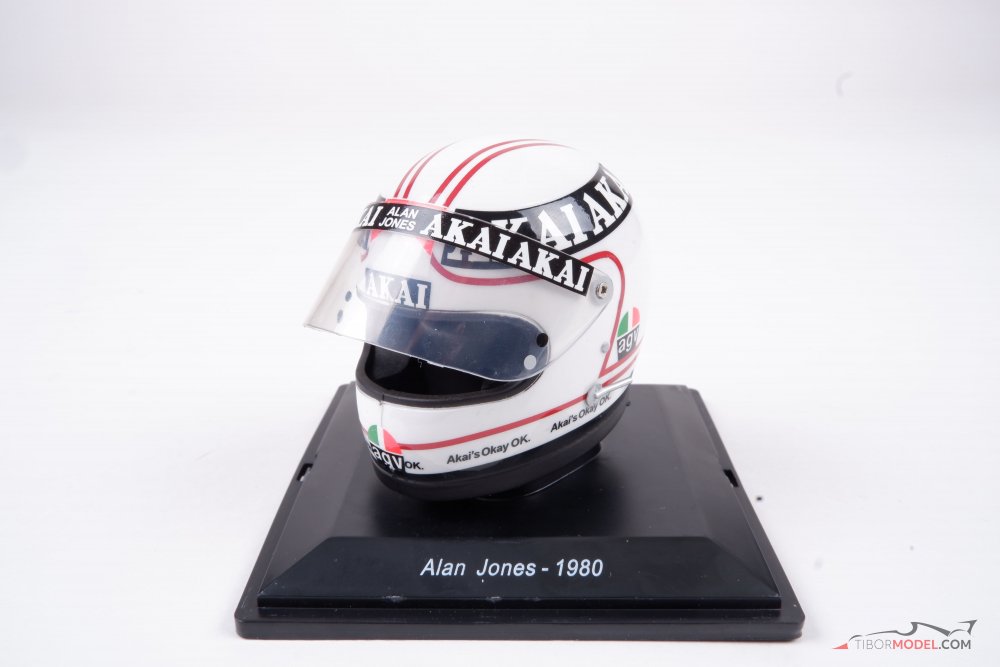 Helmet Alan Jones 1980 Williams, 1:5 Spark | Tibormodel.com