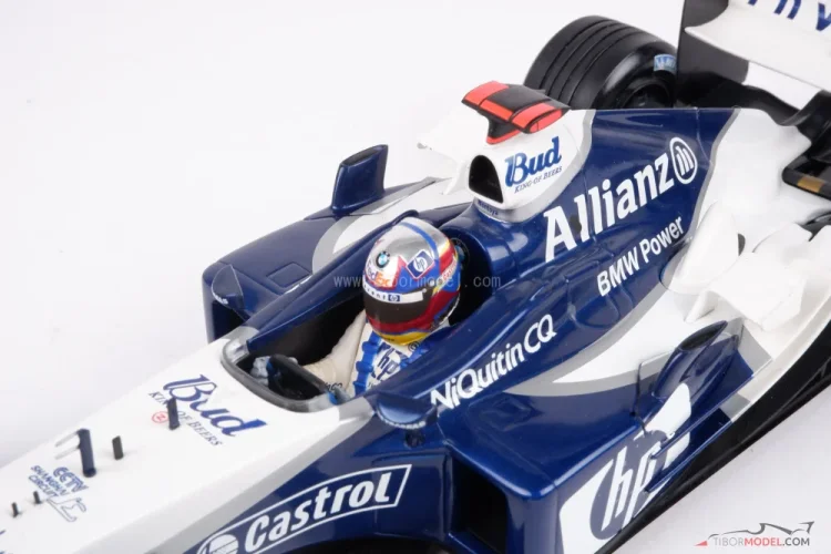Model car Williams FW26 Montoya 2004, 1:18 Minichamps | Tibormodel.com