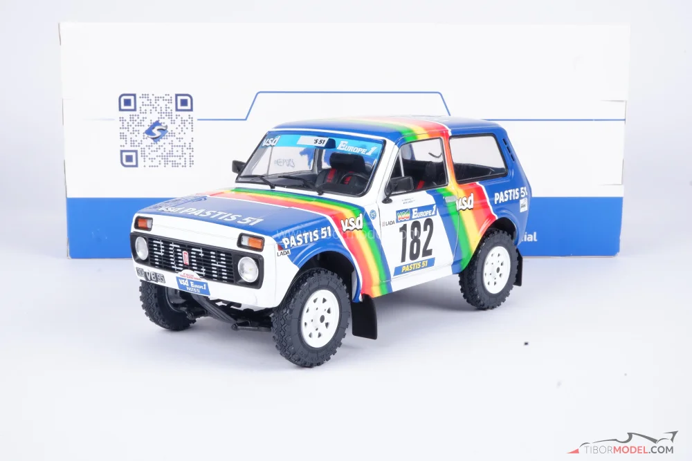 Model Lada Niva Rally Paris Dakar 1984, 1:18 Solido | Tibormodel.com