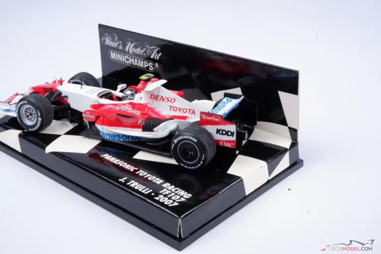 Model car Toyota TF107 Trulli 2007, 1:43 Minichamps | Tibormodel.com