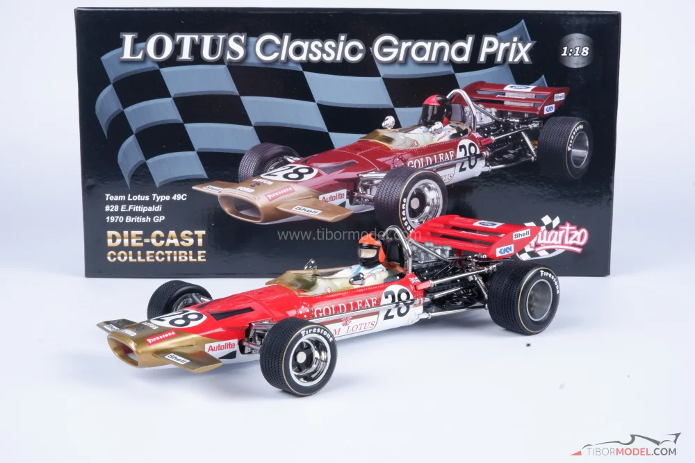 Model car Lotus 49c Fittipaldi 1970, 1:18 Quartzo | Tibormodel.com