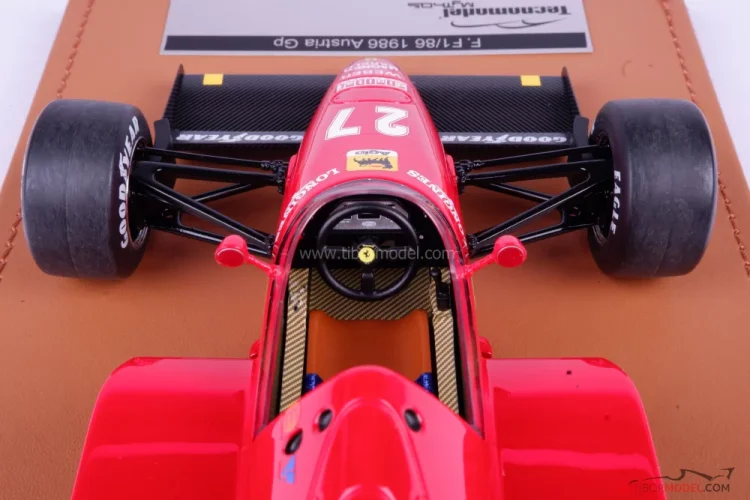Model car Ferrari F1/86 Alboreto 1986, Tecnomodel | Tibormodel.com