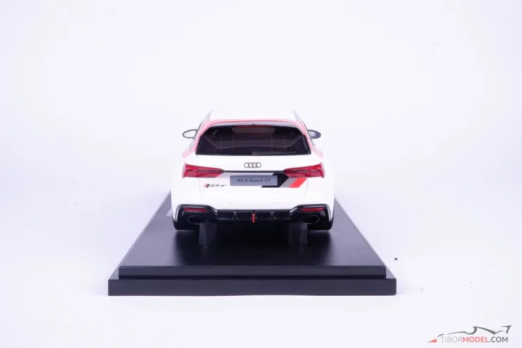 Model auta Audi RS6 GT, biele, 1:18 GT Spirit | Tibormodel.com