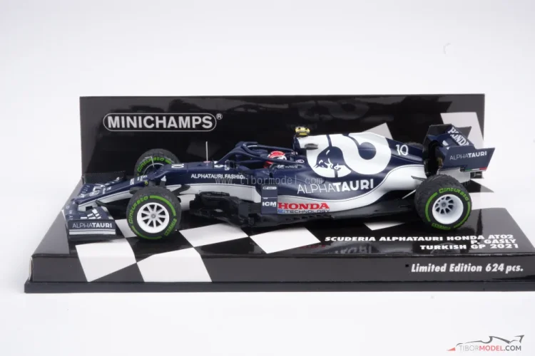 Model AlphaTauri AT02 Gasly Turkish 2021, Minichamps | Tibormodel.com