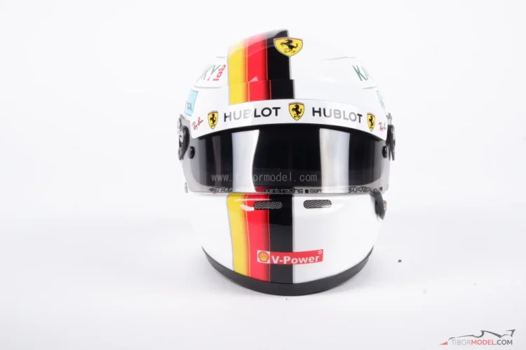 Helmet Sebastian Vettel 2018 Ferrari, 1:2 Arai | Tibormodel.com
