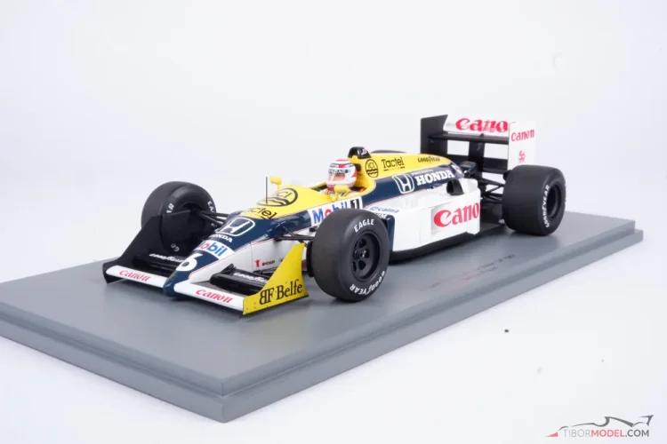 Model car Williams FW11B Piquet 1987, 1:18 Spark | Tibormodel.com