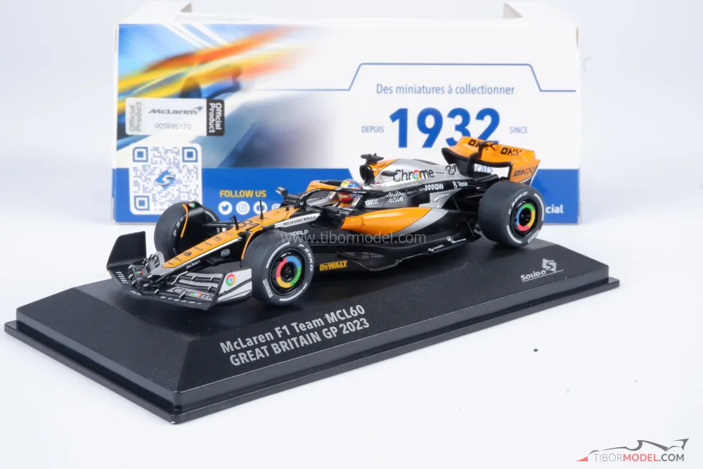 Model car McLaren MCL60 Piastri, 1:43 Solido | Tibormodel.com