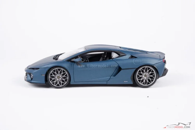 Model car Lamborghini Temerario blue, 1:18 Bburago | Tibormodel.com