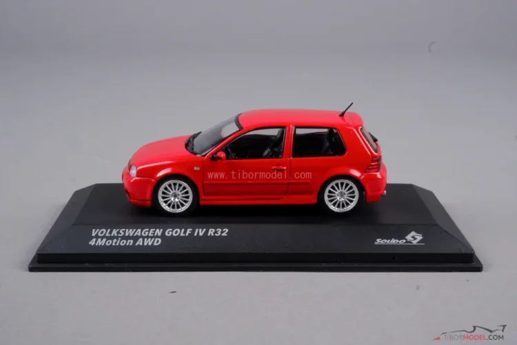 Model car VW Golf IV R31 red, 1:43 Solido | Tibormodel.com