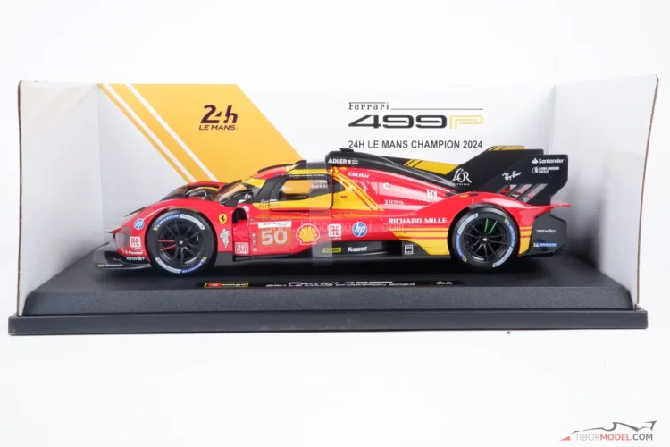 Model Ferrari 499P Winner LeMans 2024, 1:18 Bburago | Tibormodel.com