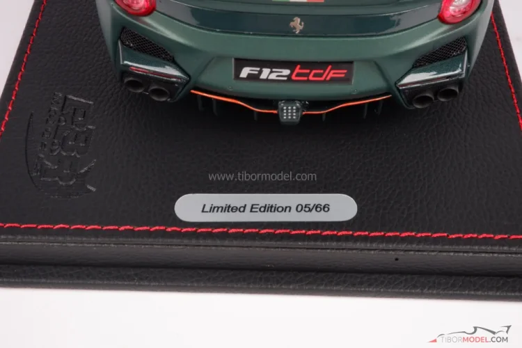 Model car Ferrari F12 TDF matte green, 1:18 BBR | Tibormodel.com