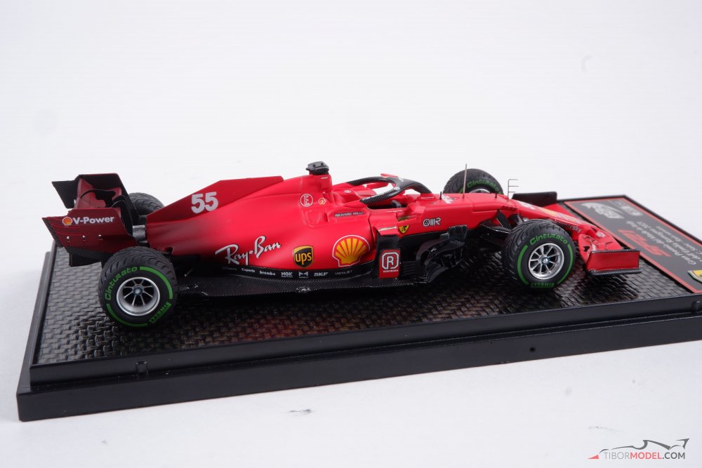 Model car Ferrari SF21 Carlos Sainz 2021, 1:43 BBR | Tibormodel.com