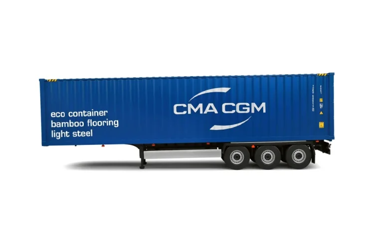 Model trailer CMA CGM container 40 ft, 1:24 Solido | Tibormodel.com