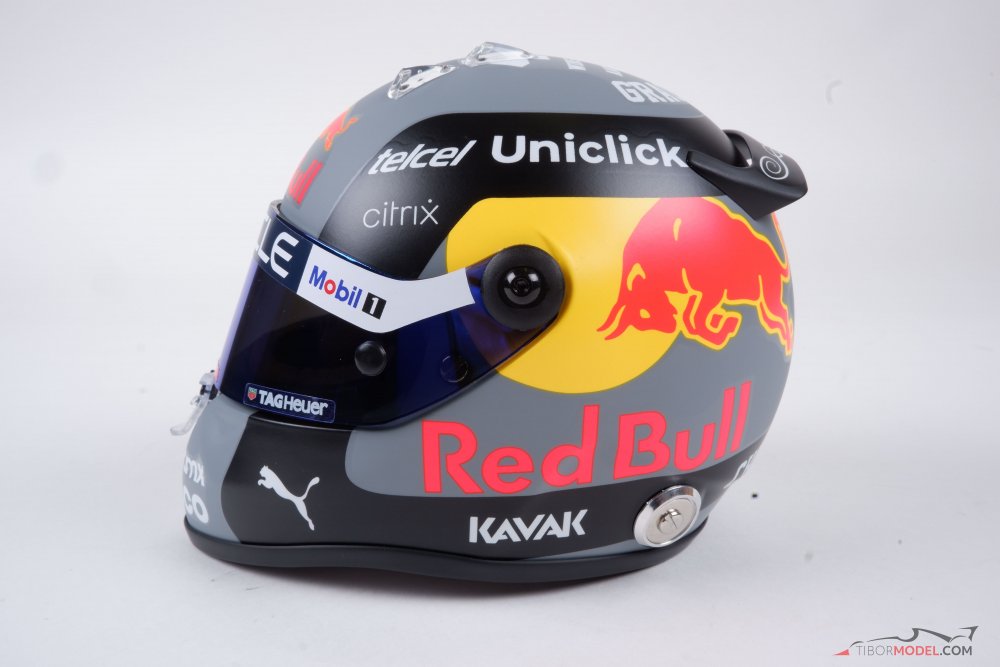 Helmet Sergio Perez Monaco Red Bull 2022, 1:2 Schuberth | Tibormodel.com