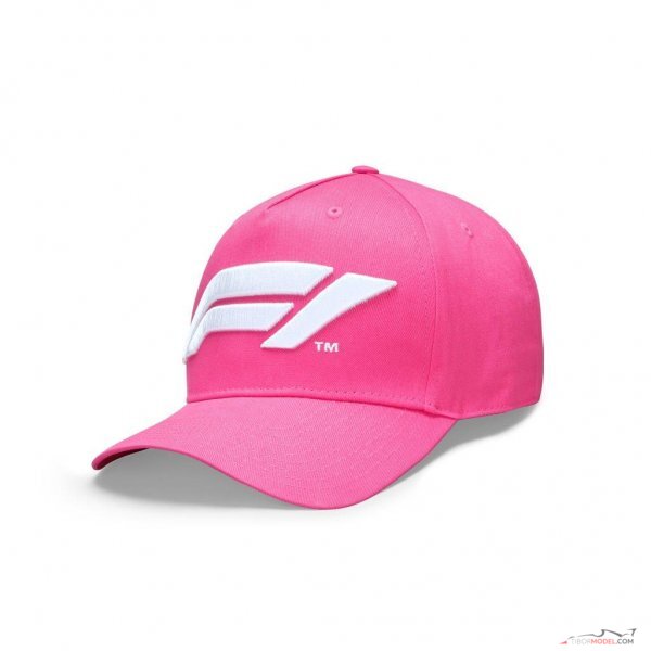 Cap pink with F1 logo, official Formula 1 merch | Tibormodel.com