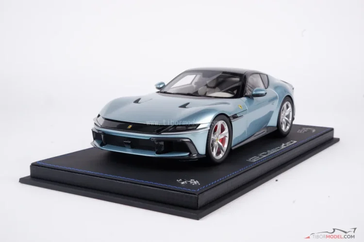 Model car Ferrari 12Cilindri Coupé celeste, 1:18 BBR | Tibormodel.com