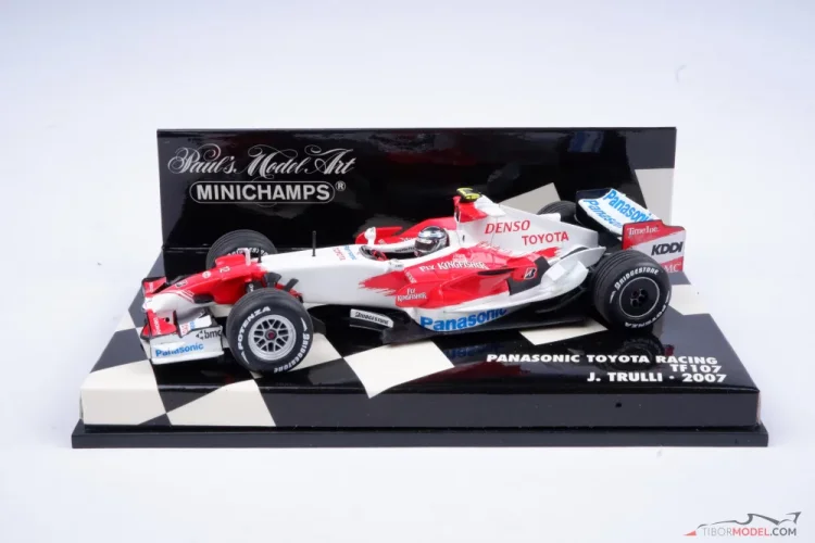 Model car Toyota TF107 Trulli 2007, 1:43 Minichamps | Tibormodel.com