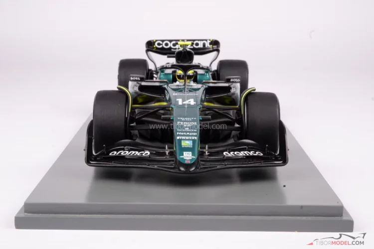 Model car Aston Martin AMR23 Alonso, 2023, Spark | Tibormodel.com