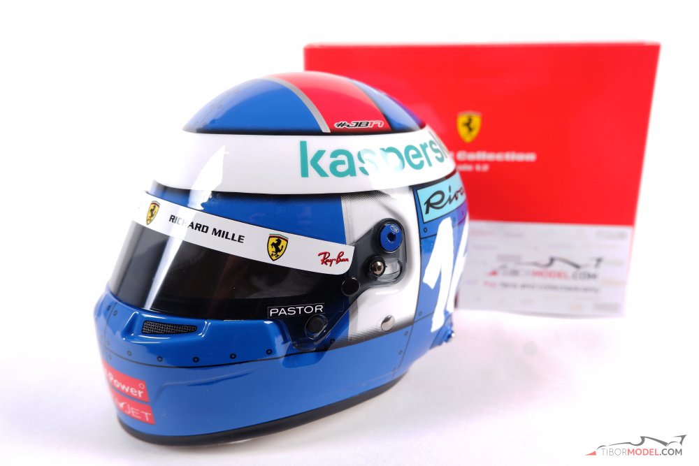 Helmet Charles Leclerc Ferrari 2021 Monaco, 1:2 Bell - tibormodel.com