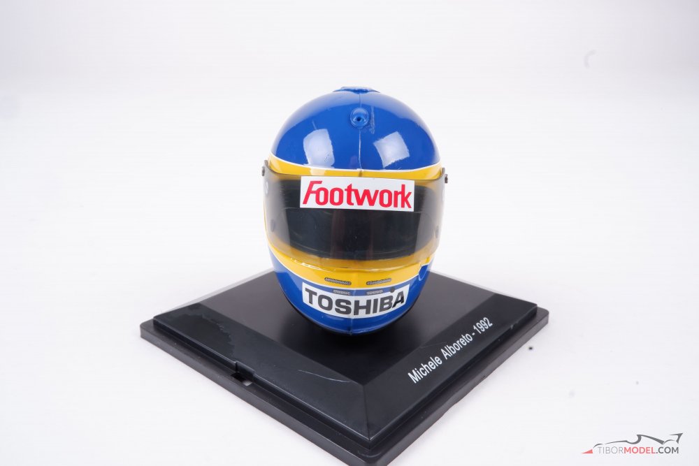 Helmet Michele Alboreto 1992 Footwork, 1:5 Spark | Tibormodel.com