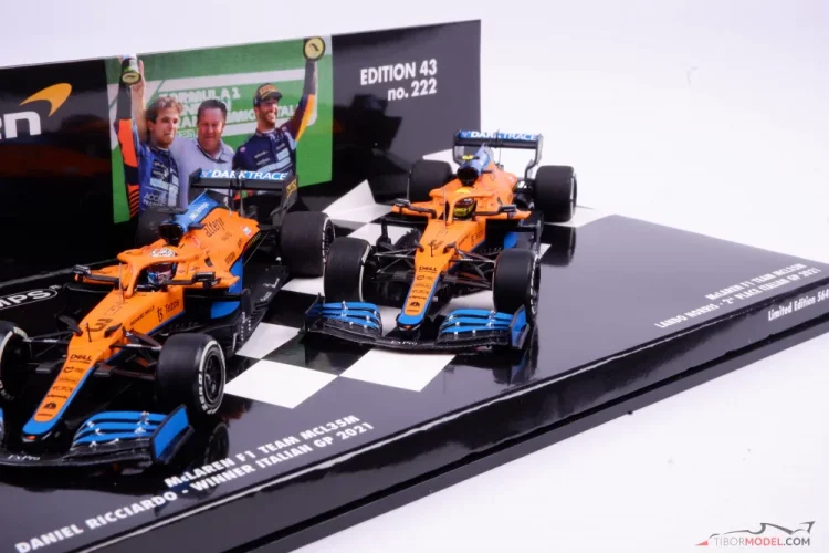 Model car McLaren MCL35M Double Monza, 1:43 Minichamps | Tibormodel.com