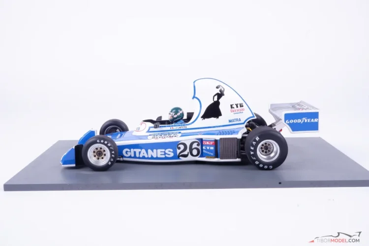 Model car Ligier JS5 Laffite 1976 Long Beach Spark | Tibormodel.com